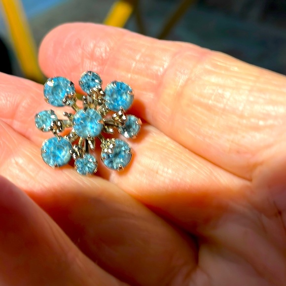 unbranded | Jewelry | Vintage 9450 Light Blue One Inch Brooch Setting ...